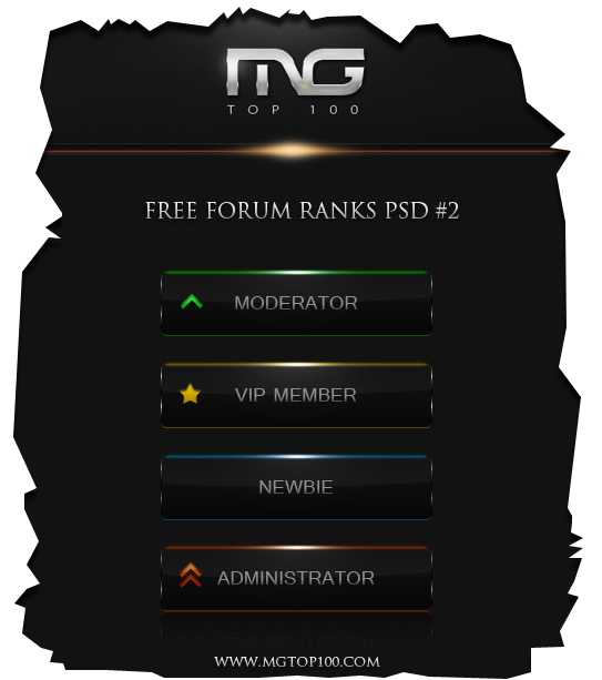 Free Forum Ranks Pack PSD by E-moX on DeviantArt