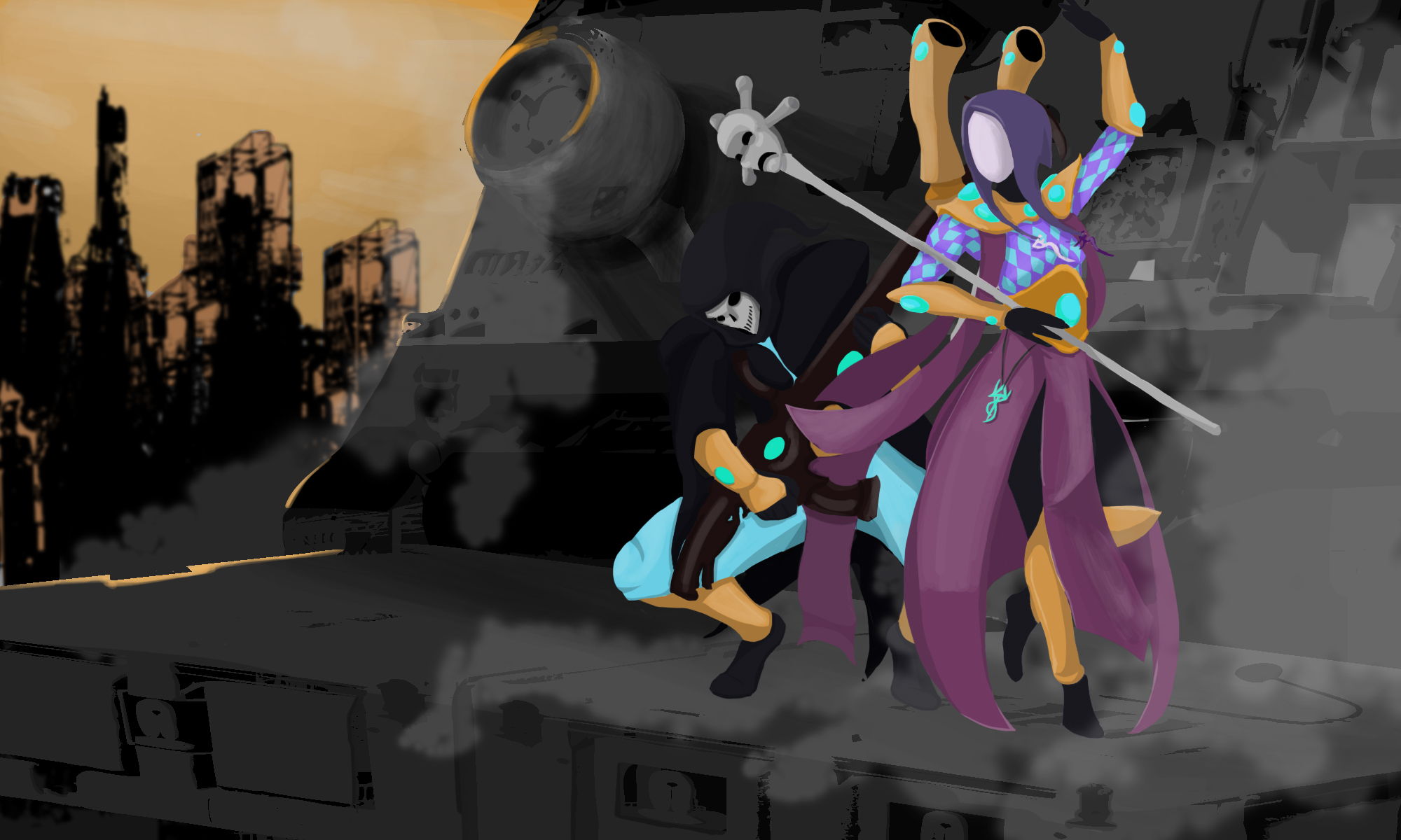 Naeris and Gedeon, Harlequins of the Soaring Spite by Aradrel on DeviantArt