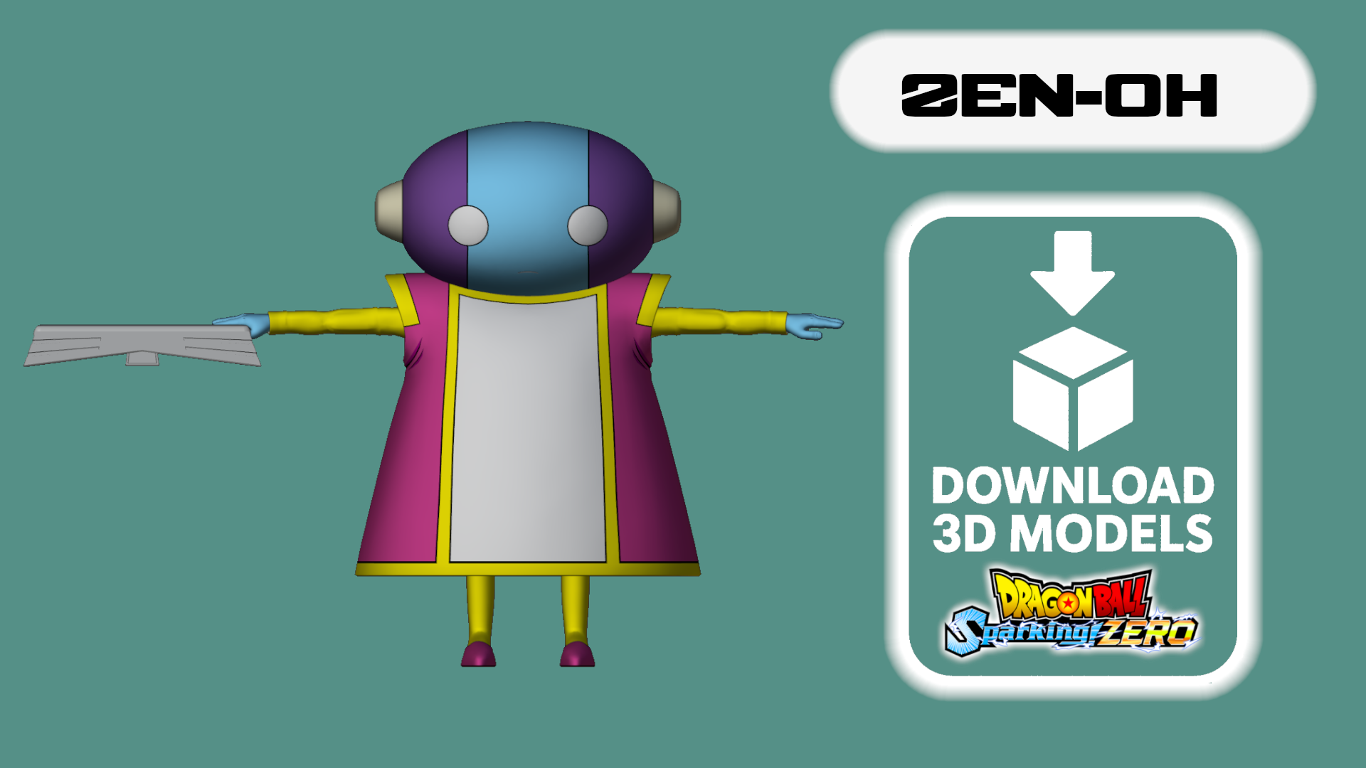 Sparking 0 3D Model - Zen-Oh by TheFlockers on DeviantArt