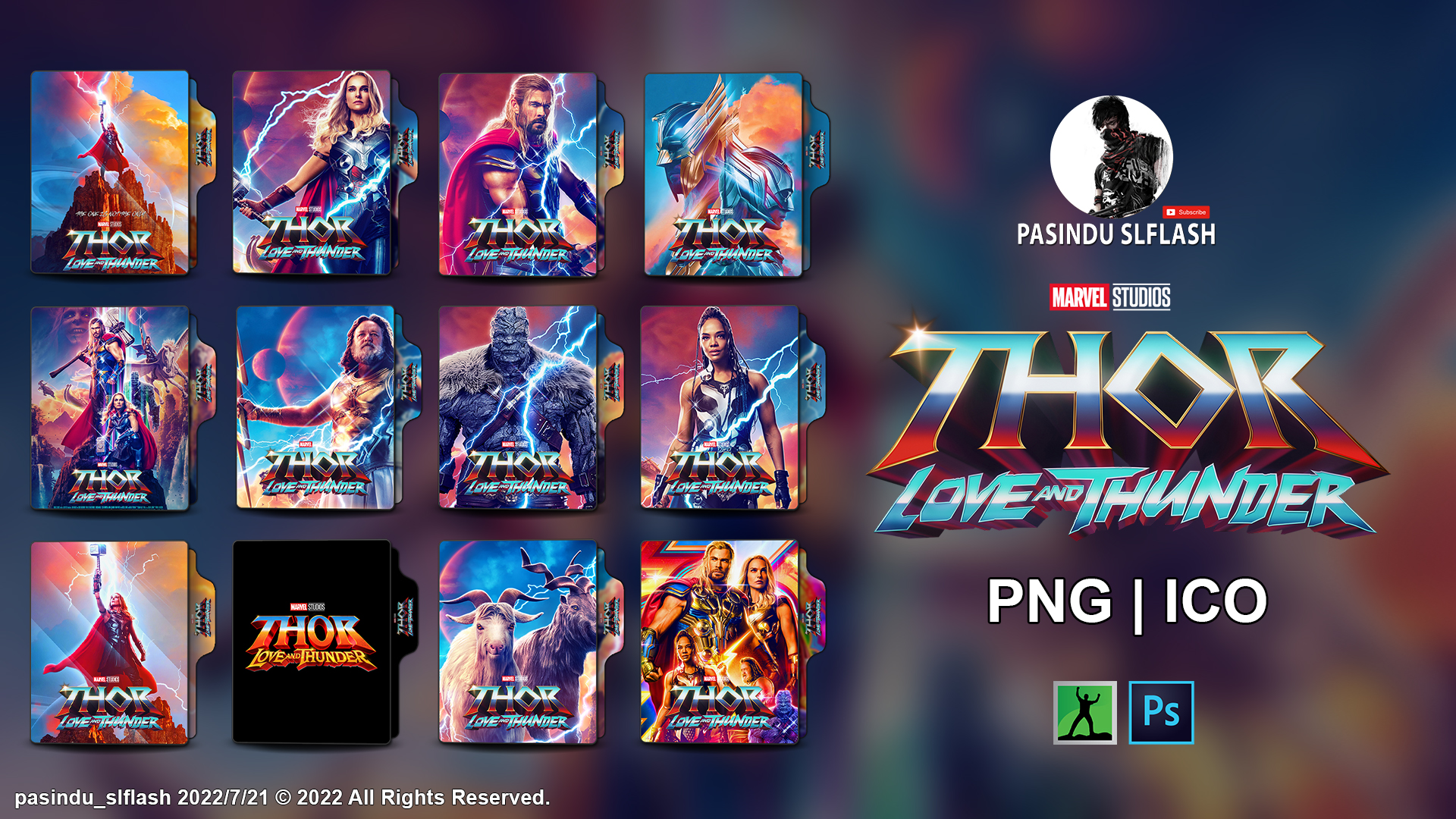 Thor Love and Thunder 2022 folder icon pack by pasinduslflash on DeviantArt