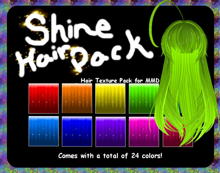 Shine Hair Texture Pack MMD by Wing-Star on DeviantArt
