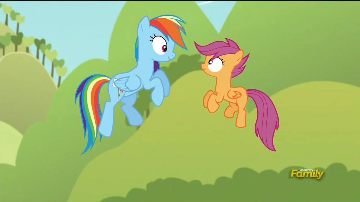 Scootaloo and Rainbow Dash rope jumping 1 (Gif) by CMC--Scootaloo on ...