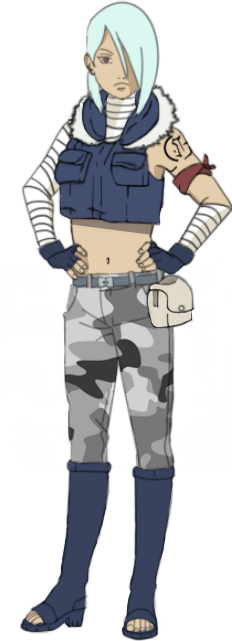 Female Shinobi w: Fur by masterofdragons09 on DeviantArt