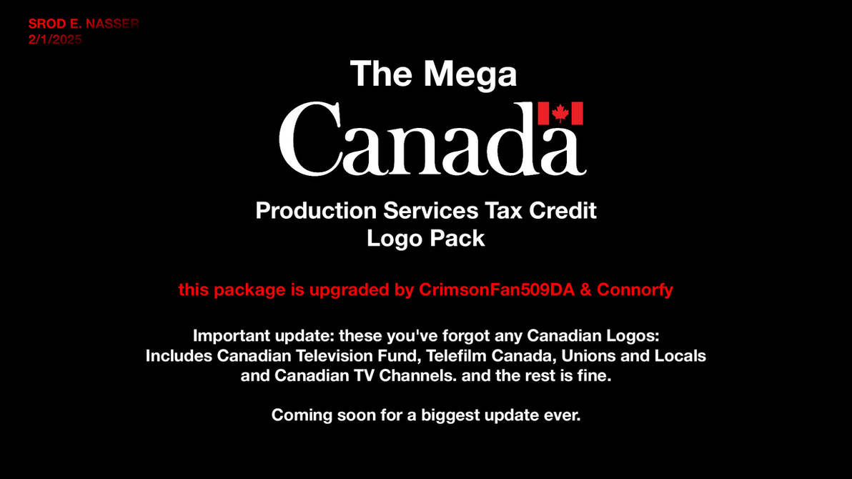 The Mega Canada Production Services Tax Credit by BabyVillagerFan2003 ...