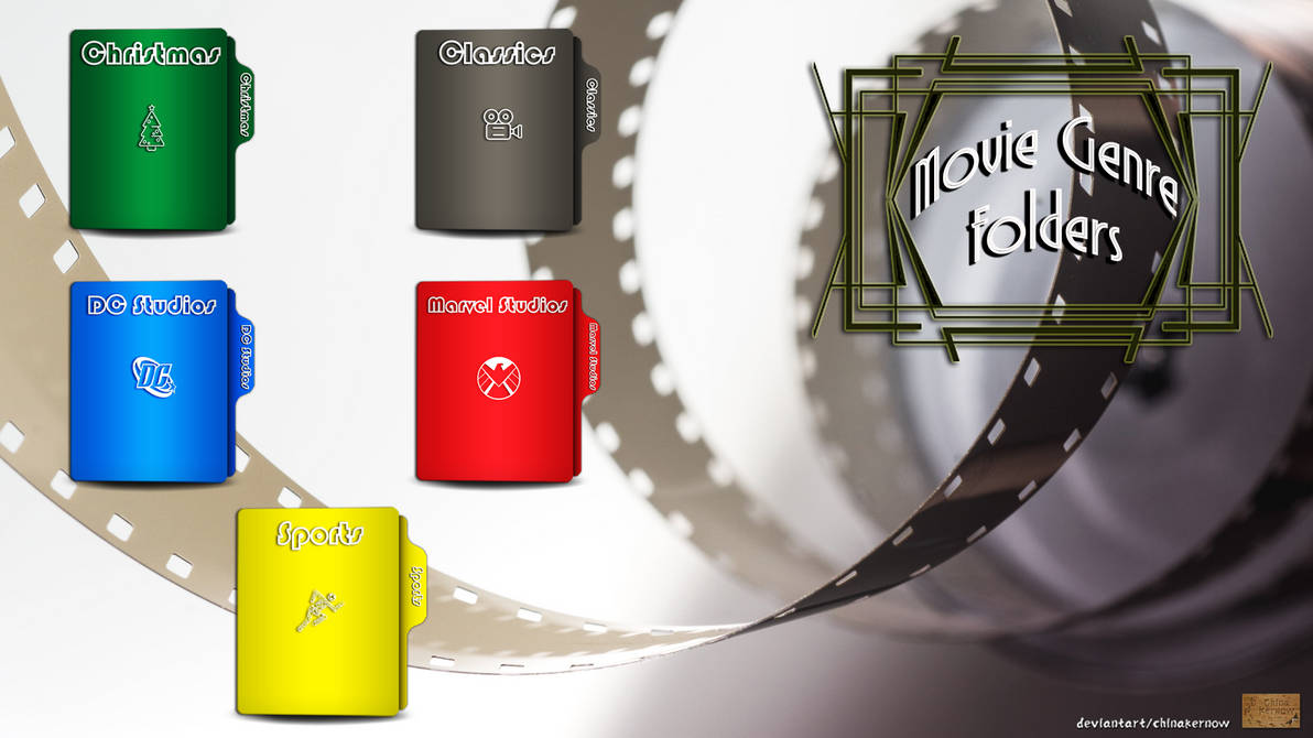 Movie Genre Folder Icons - Glossy - Supplemental 1 by ChinaKernow on ...
