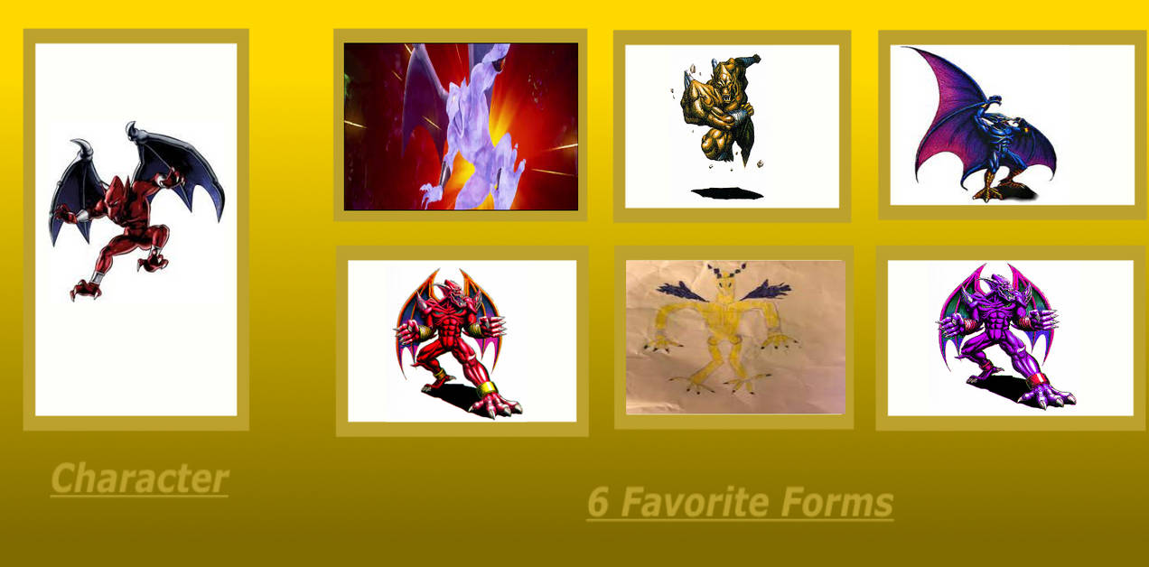 Firebrand's 6 favourite forms by DeathBattleultimatum on DeviantArt