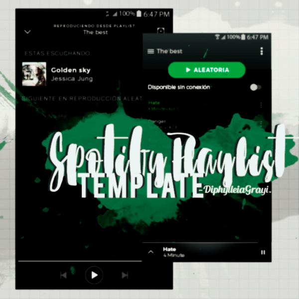 +TemplateO5 {Playlist de Spotify} by DGEditions on DeviantArt