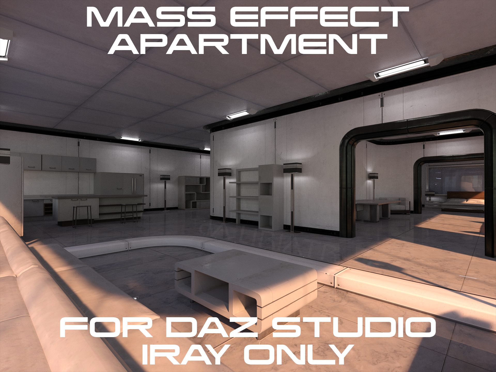 Mass Effect Apartment for Daz Studio by LiriaTR on DeviantArt