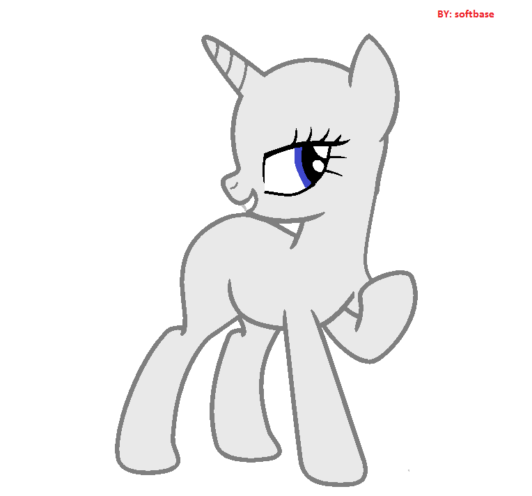 Pony Base Unicorn by Pink-Rose-Pony on DeviantArt
