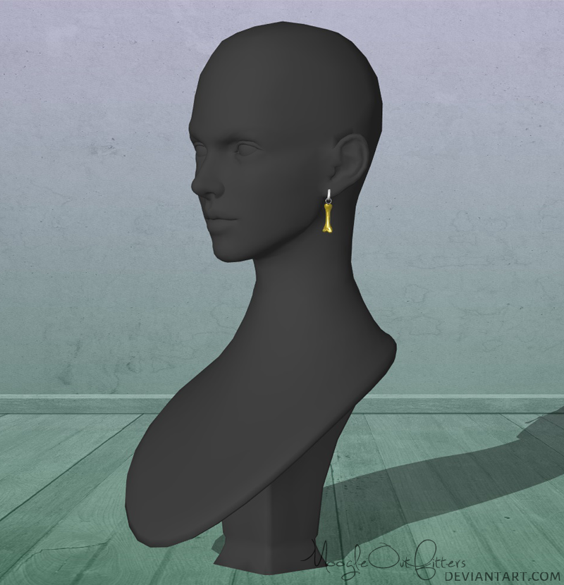 Bone Earring (MoogleOutFitters) (XPS) by SonYume on DeviantArt