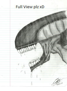 Alien drooling by yomilo on DeviantArt