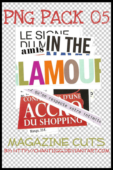 PNG PACK 05 - MAGAZINE CUTS by ChantiiGG on DeviantArt