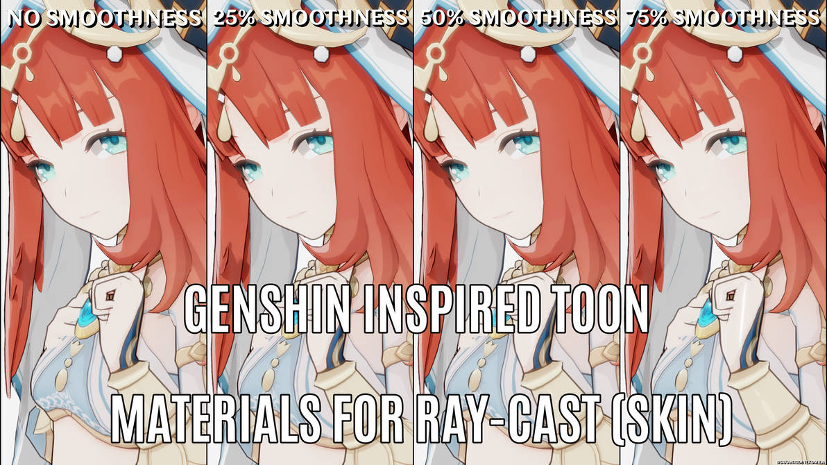 [MMD DL] Genshin toon materials for Raycast (skin) by DSakana3D on DeviantArt