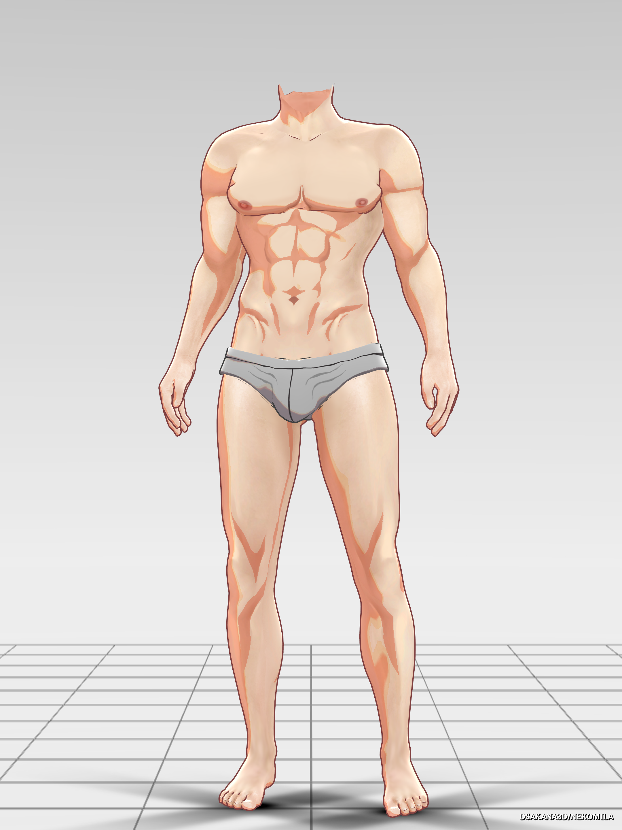 [MMD] Hoyonime male base (muller) | F2U DL by DSakana3D on DeviantArt