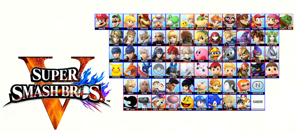 Super Smash Bros. V/5 (Switch) Roster Predictions by quintonshark8713 ...