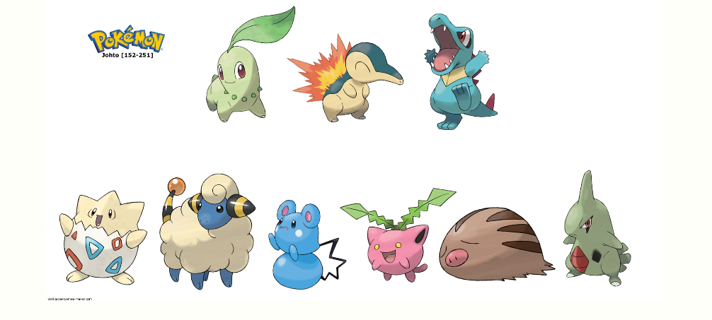 Pokemon: 3-Stage Evolutions - Johto: First Stage by quintonshark8713 on ...