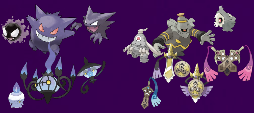 Pokemon: 3-Stage Families - Ghost Types by quintonshark8713 on DeviantArt