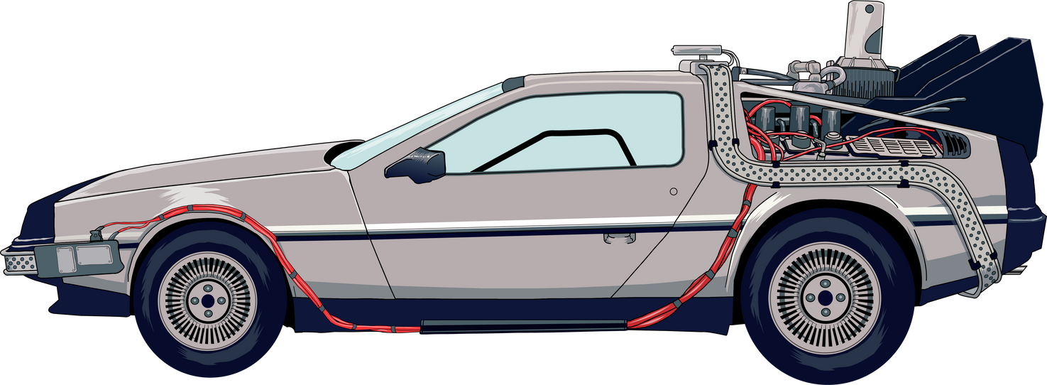 Delorean DMC12 vector by aninhomedeiros on DeviantArt