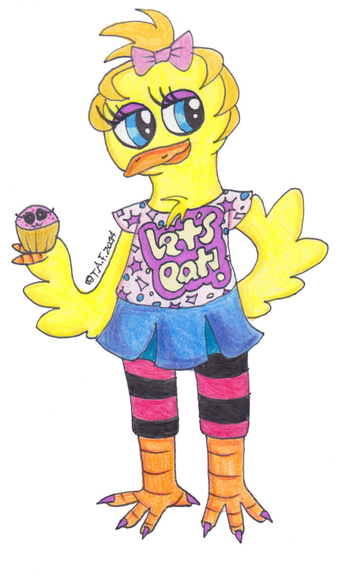 Five Nights at Freddy's 90s Redesign - Chica by Crystal-Sushi on DeviantArt