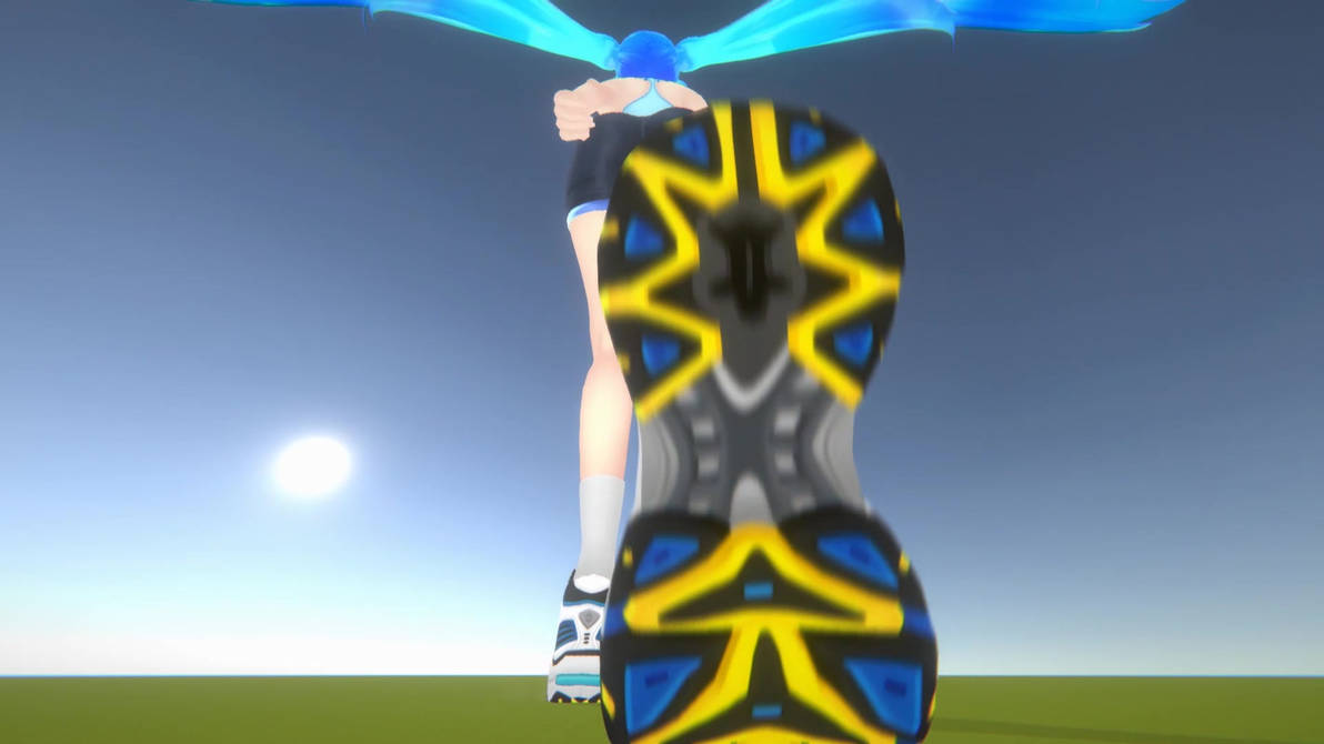 Miku's walking workout returns by MMDsneakermeister on DeviantArt