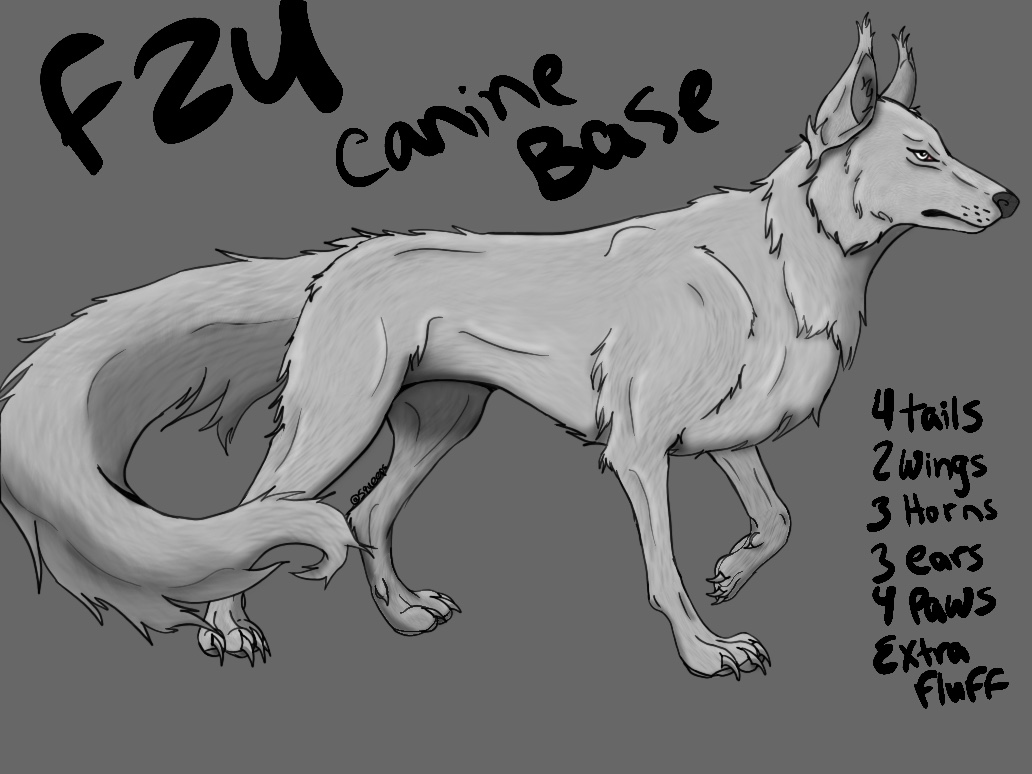 F2U Canine Base by xRagingBeauty99 on DeviantArt