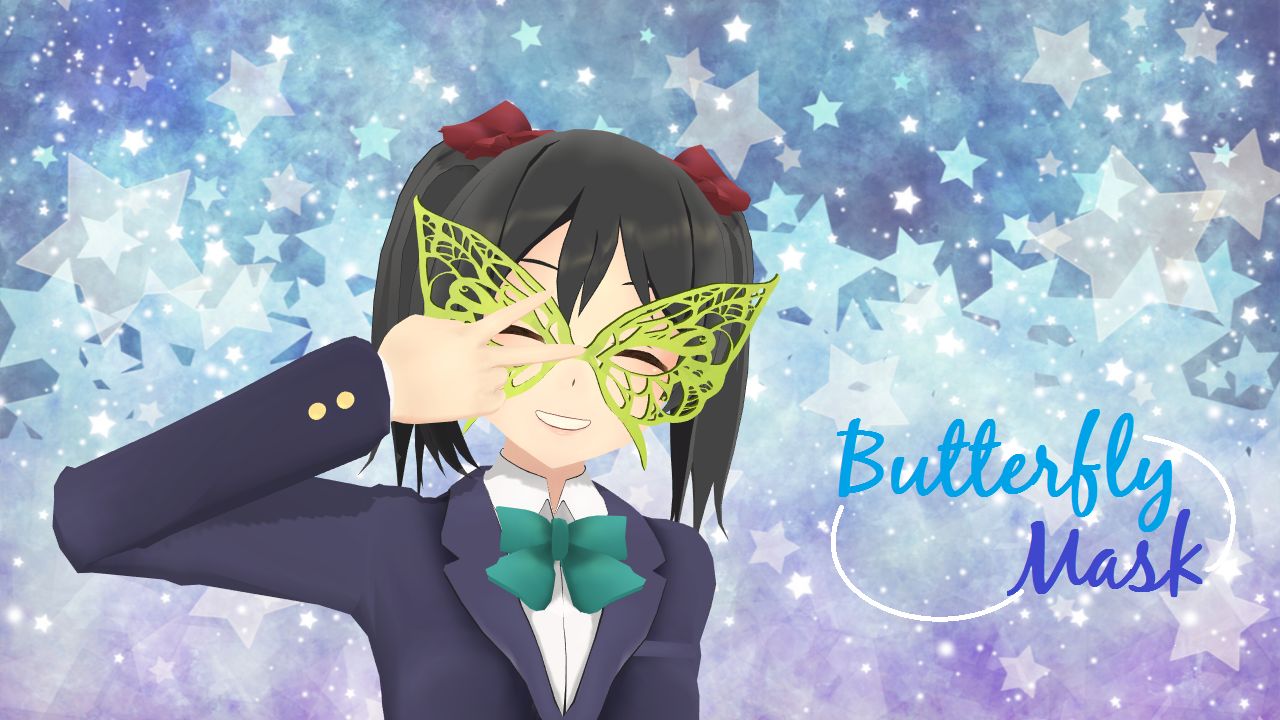 MMD| Butterfly Mask [PMX-MQO] by Yoshi-Akira on DeviantArt