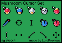 Mushroom Cursor Set by LordPrevious on DeviantArt