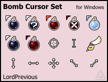 Bomb Cursor Set by LordPrevious on DeviantArt