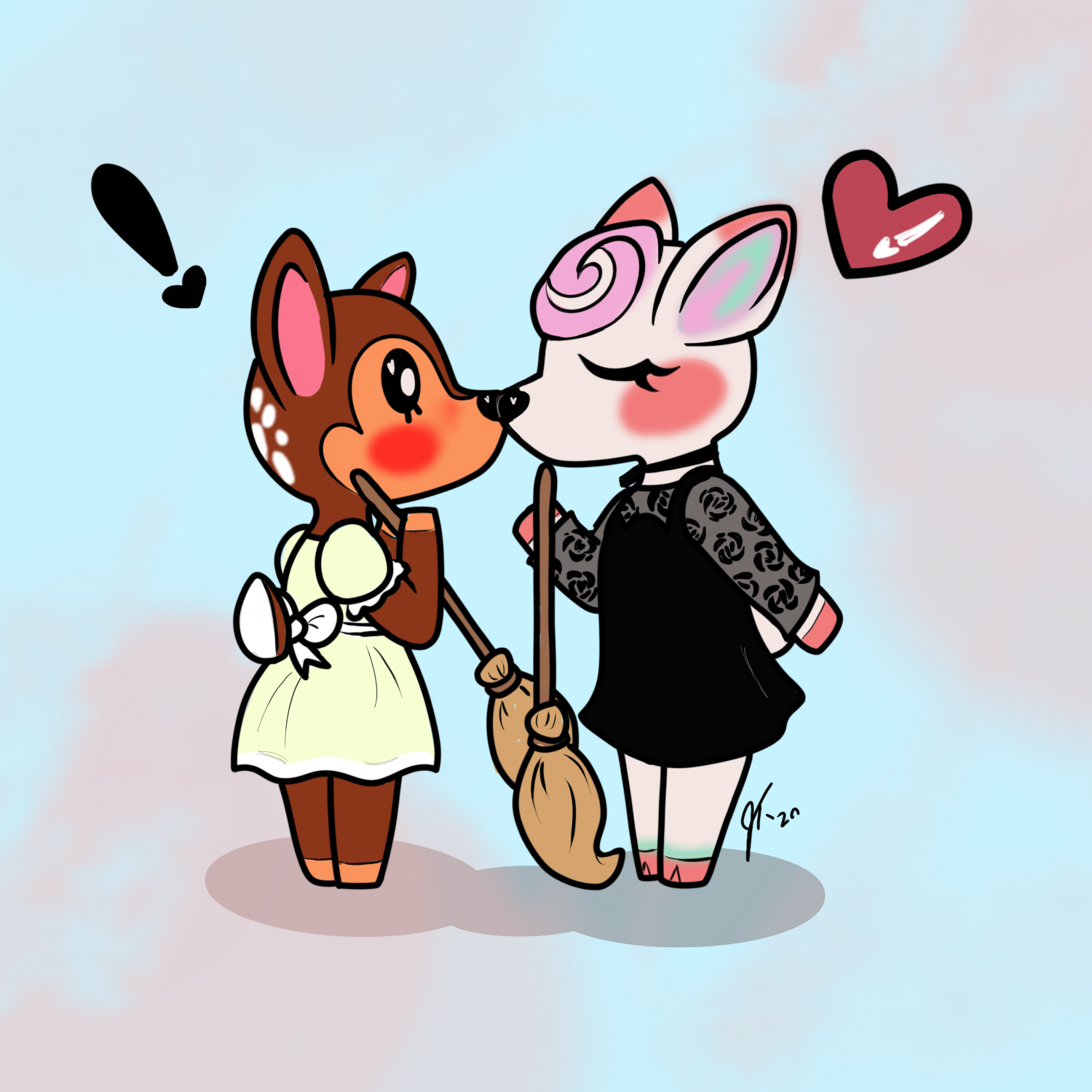 ACNH Fauna and Diana by RecklessRomantic on DeviantArt