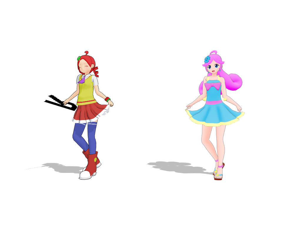 MMD Ringo and Raffina (Download) by nintendoweek on DeviantArt