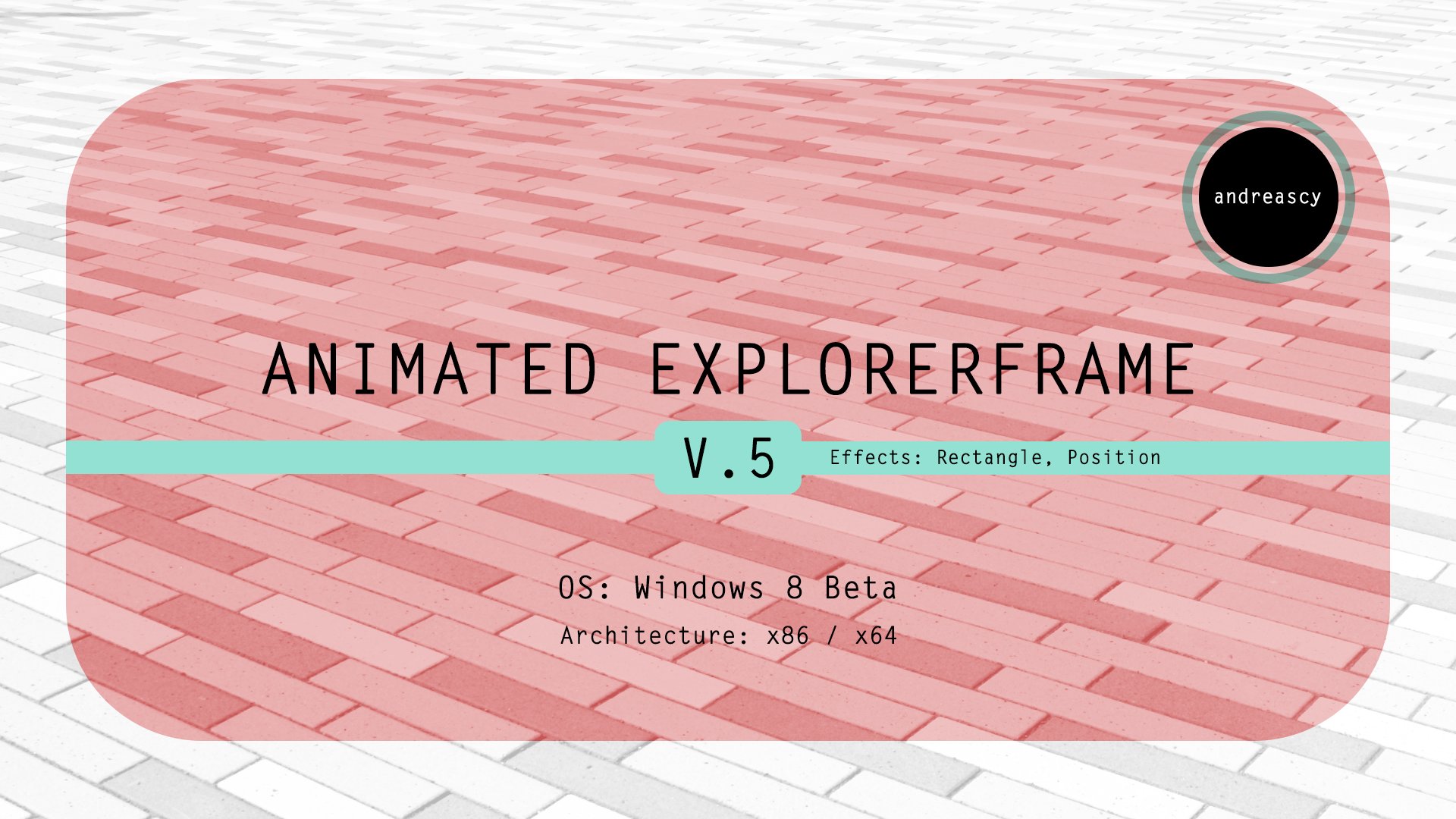 Animated ExplorerFrame V.5 Released by andreascy on DeviantArt