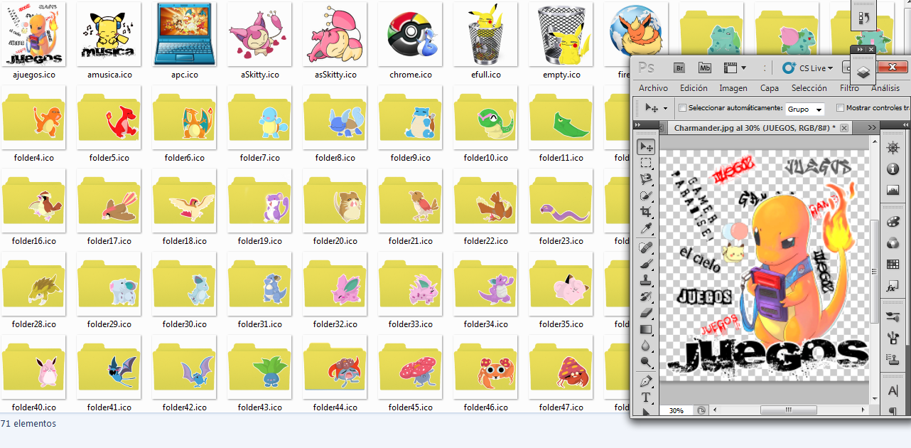 Some Pokemon Folders and Icons :3 by helibell on DeviantArt