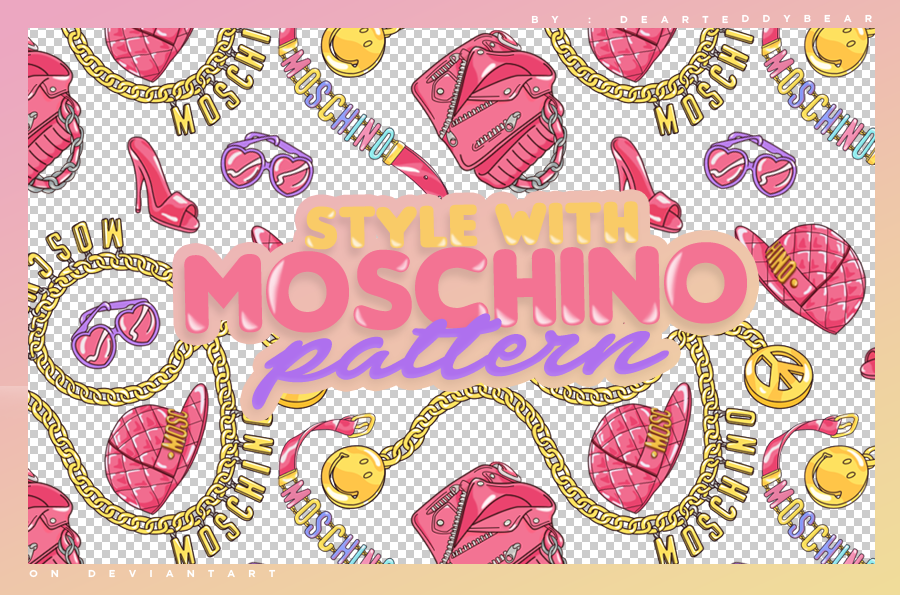 PATTERN | MOSCHINO by DearTeddybear on DeviantArt