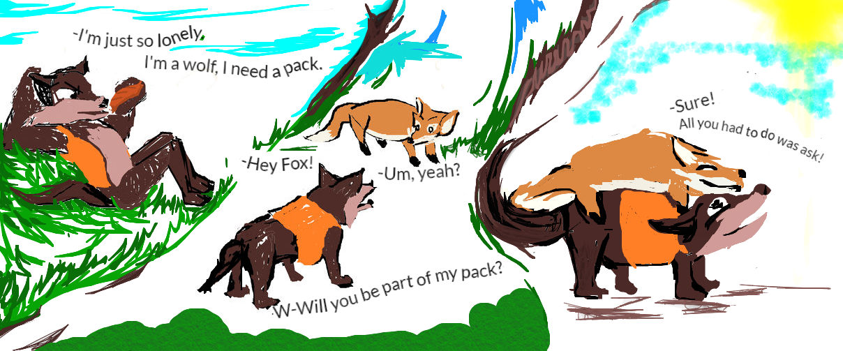 The Wolf and the Fox by dourdan on DeviantArt