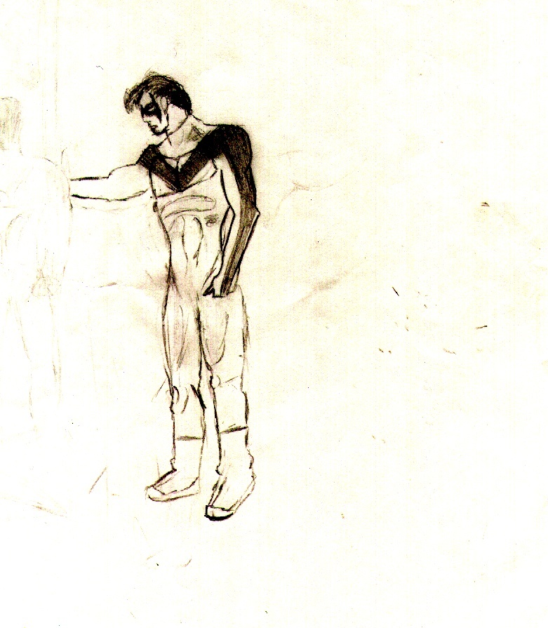 Nightwing Sketch 1 by dramian on DeviantArt