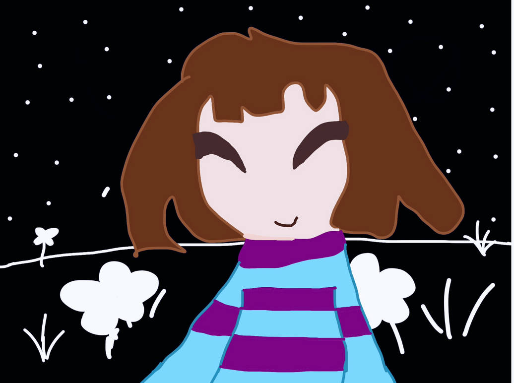 Frisk and Echo Flowers by stcrmy on DeviantArt