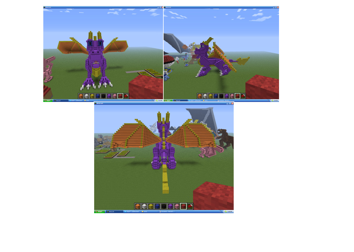 My Spyro In Minecraft by legendarydragonstar on DeviantArt