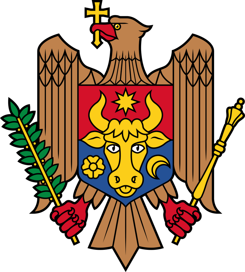 Coat of arms of Moldova - my emblazonment by bongoslav on DeviantArt