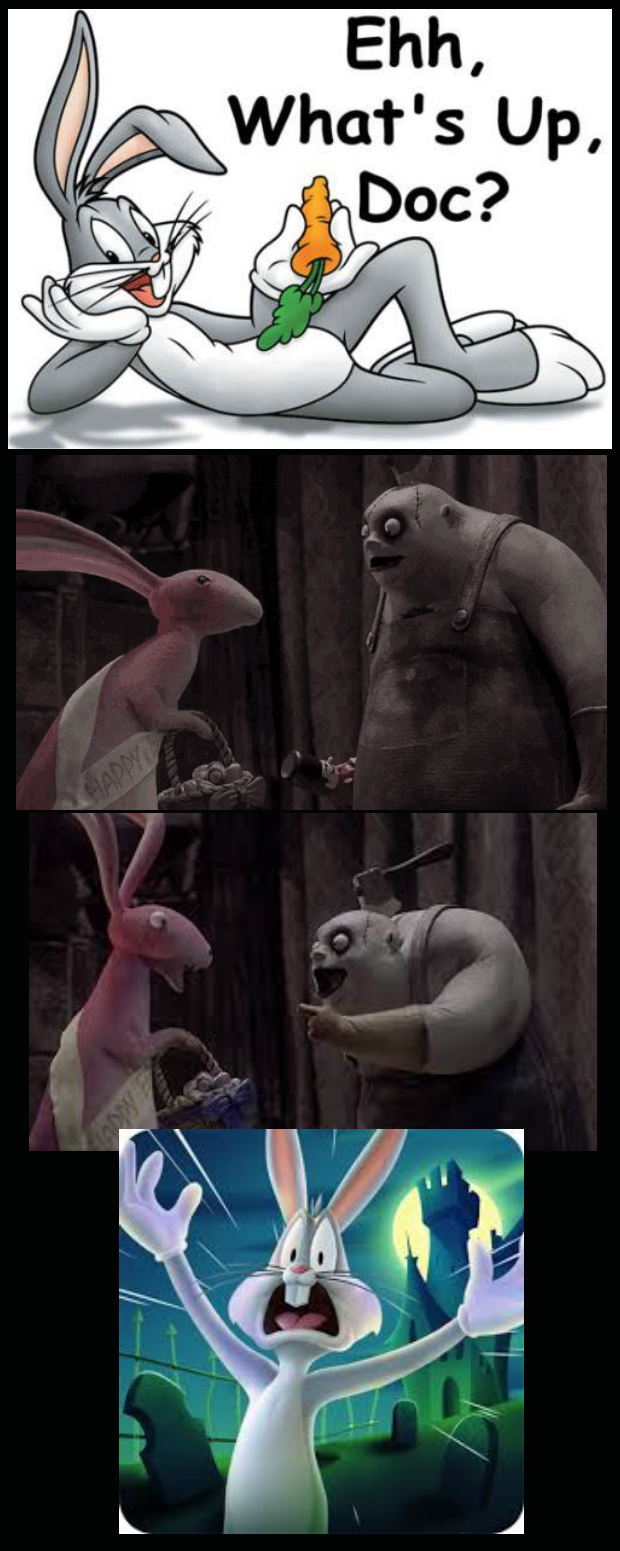 Bugs Bunny Scared Behemoth by mymeilarose917 on DeviantArt