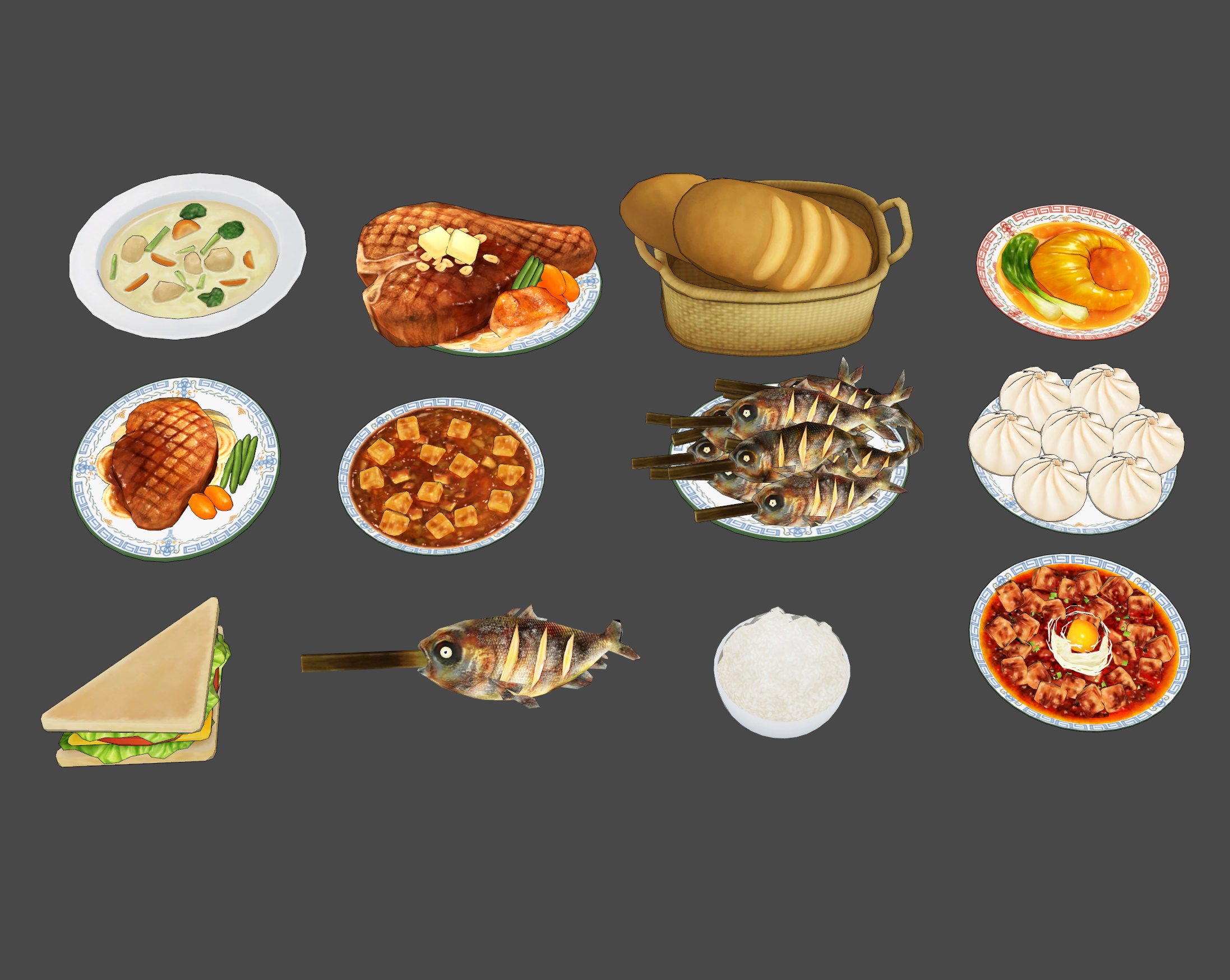 Dragonball Kakarot Food Pack 1 for XPS by o-DV89-o on DeviantArt