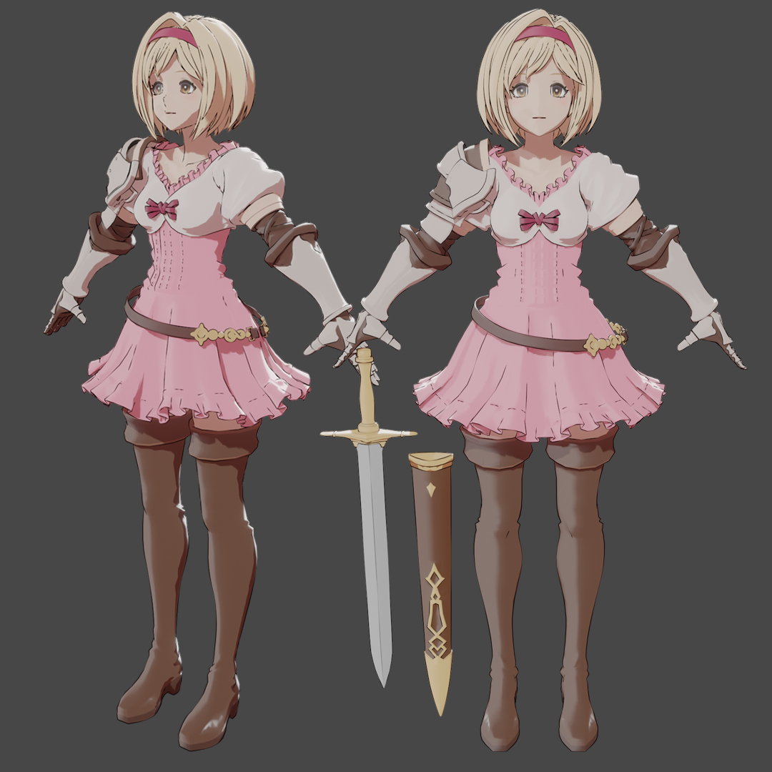 Granblue Fantasy Versus - Djeeta pack by o-DV89-o on DeviantArt