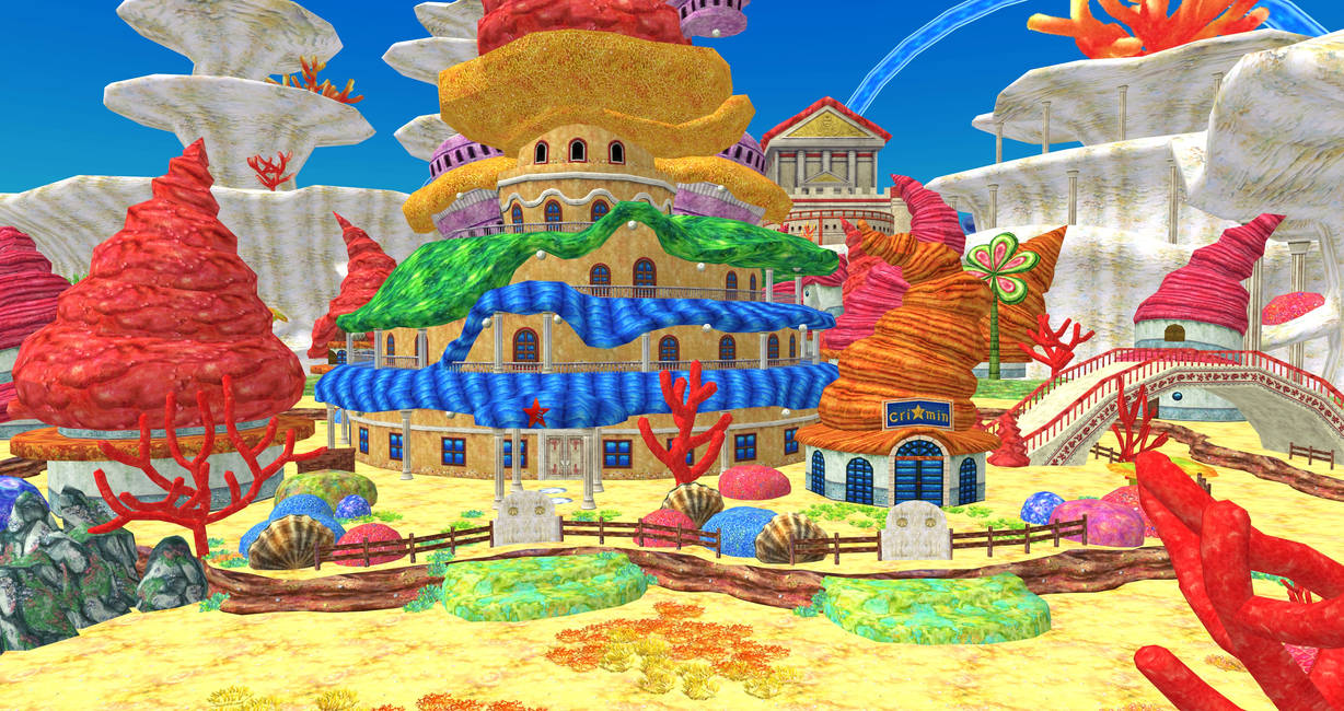 One Piece UWR - Fishman Island Village by o-DV89-o on DeviantArt