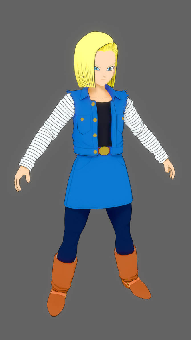 Dragonball Kakarot - Android 18 Costume 1 for XPS by o-DV89-o on DeviantArt