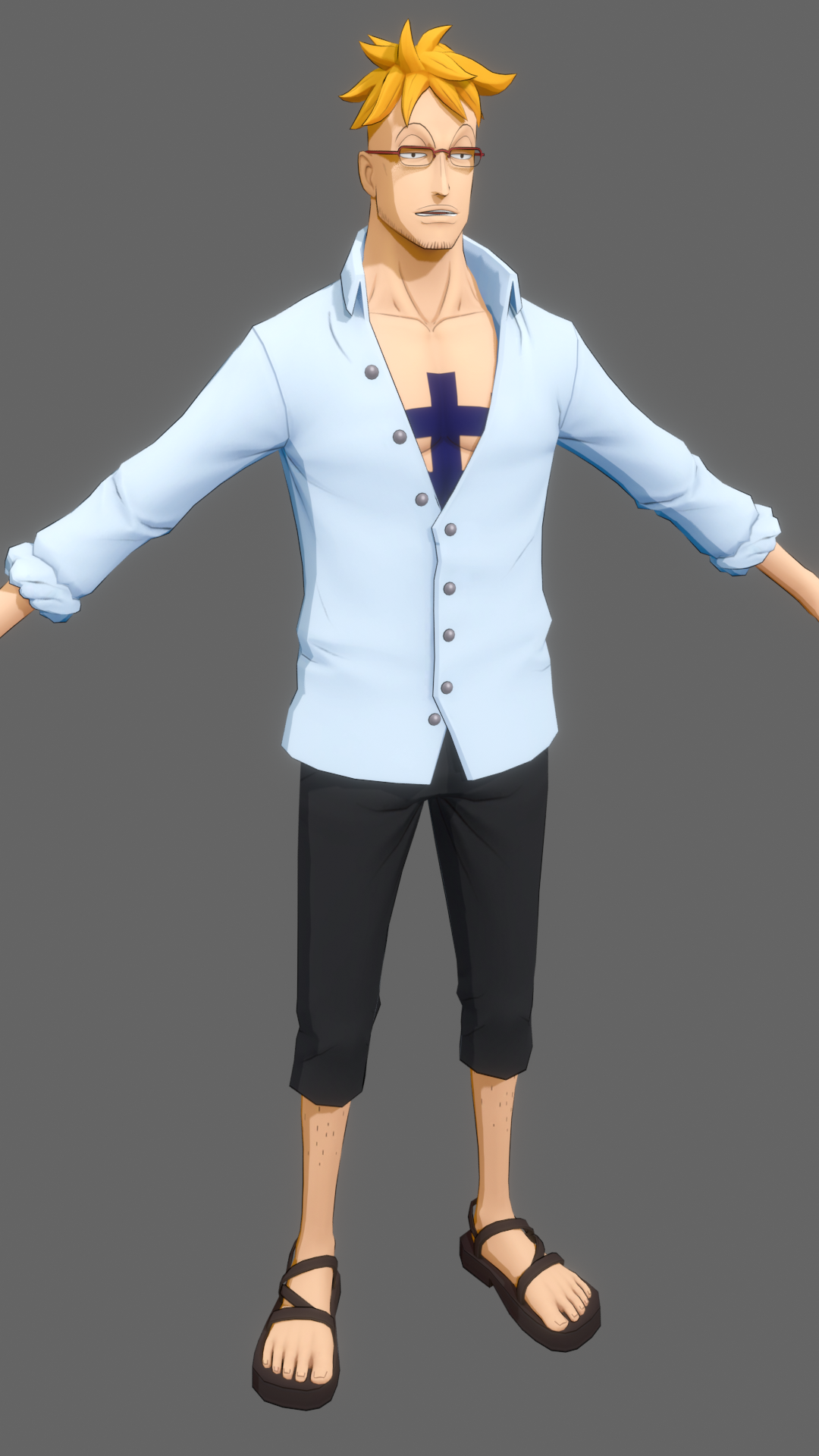 OPBW - Marco (Costume 5) XPS/FBX by o-DV89-o on DeviantArt