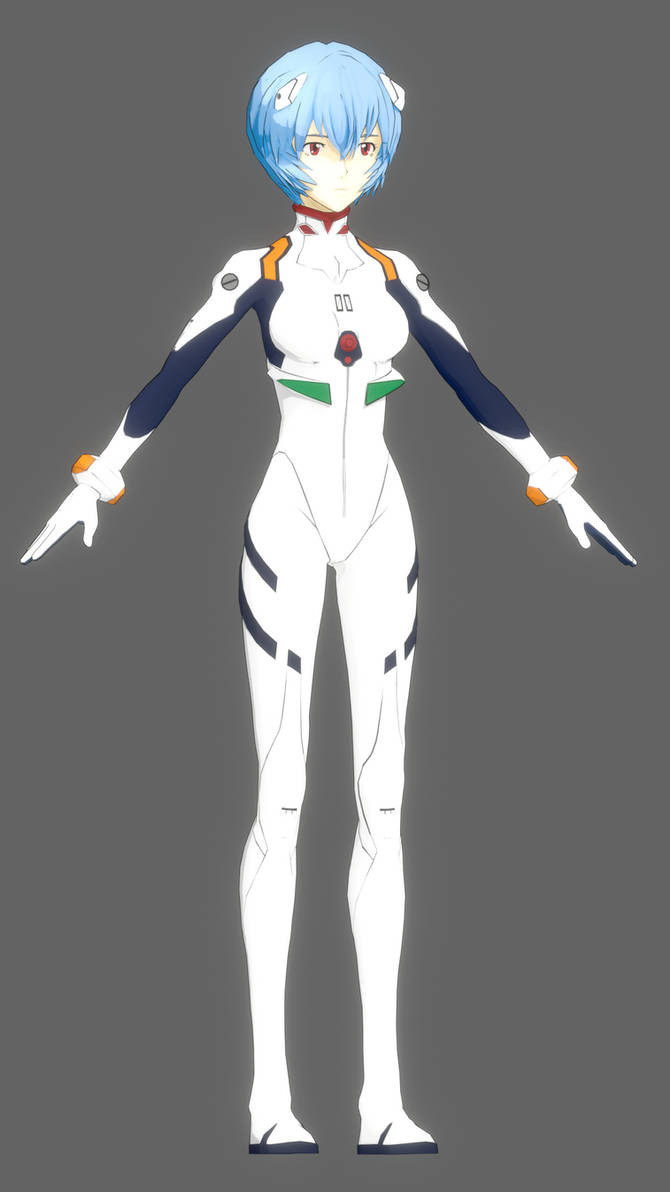 Evangelion Battlefields - Rei (01) XPS/GLTF by o-DV89-o on DeviantArt