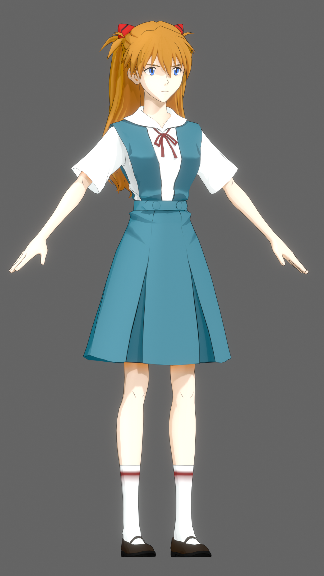 Evangelion Battlefields - Asuka (01) XPS/GLTF by o-DV89-o on DeviantArt