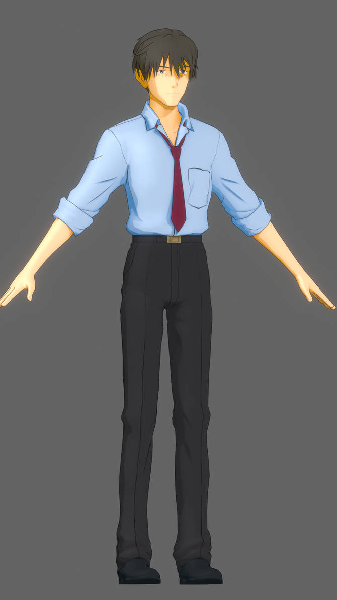 Evangelion Battlefields - Ryoji Kaji XPS/GLTF by o-DV89-o on DeviantArt