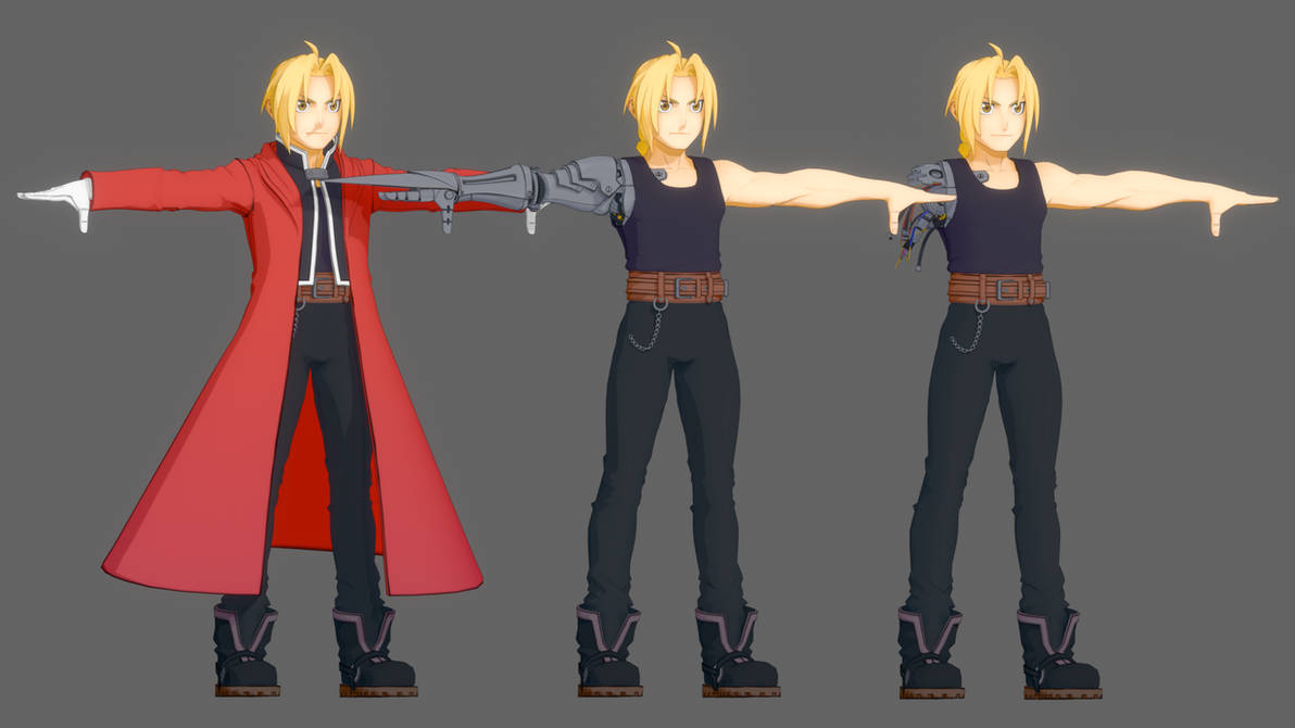 FMA Mobile - Edward XPS/FBX by o-DV89-o on DeviantArt