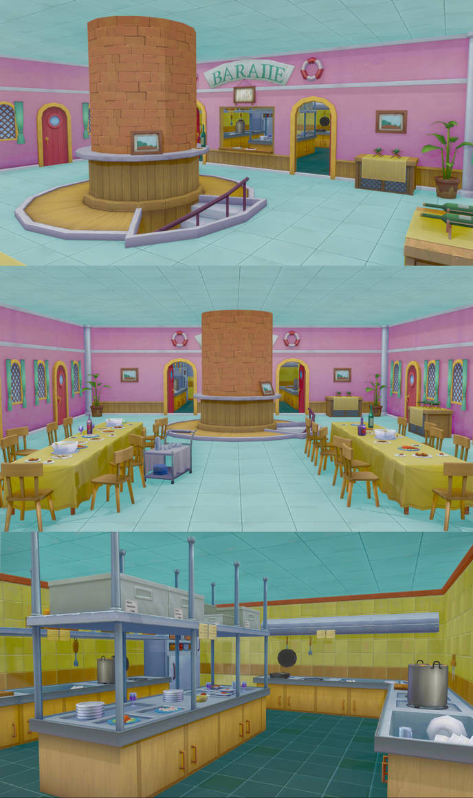 OPFP - Baratie Upper Floor XPS by o-DV89-o on DeviantArt