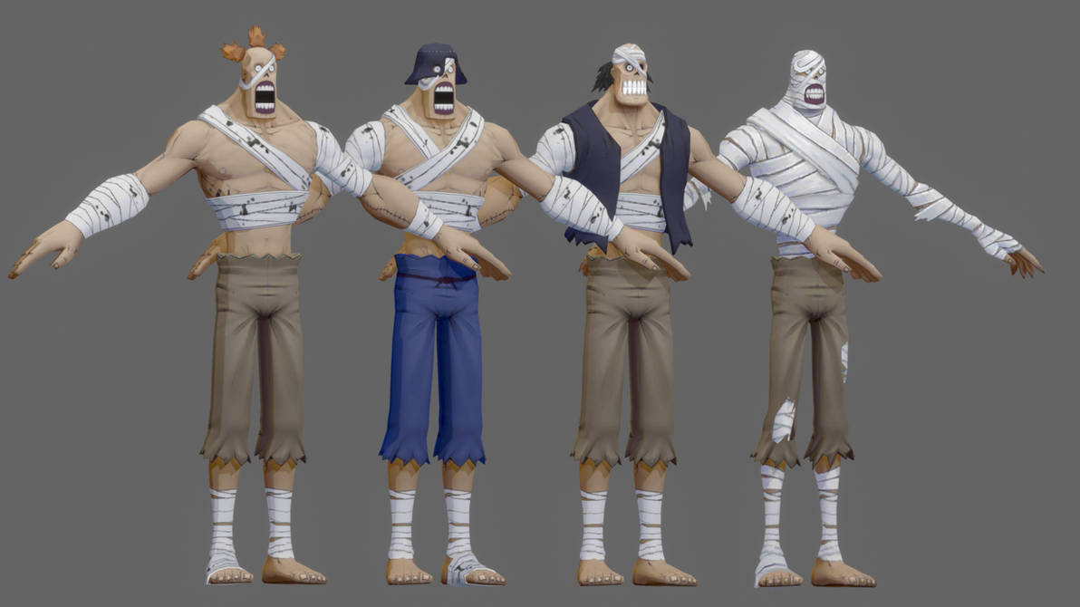 OPBW - Zombies Pack 2 XPS/FBX by o-DV89-o on DeviantArt